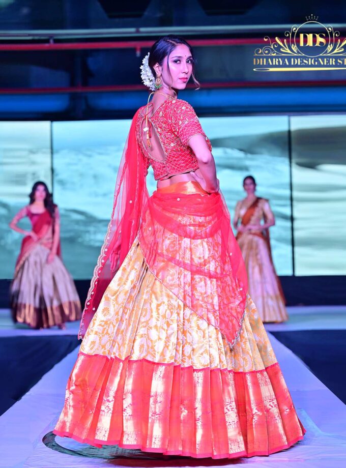 Buy Designer Half Saree Online | By Dharya Designer Studio